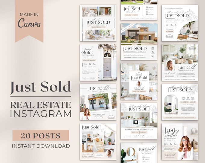 Just Sold Social Media Post | Luxury Listing Update | Just Sold ...
