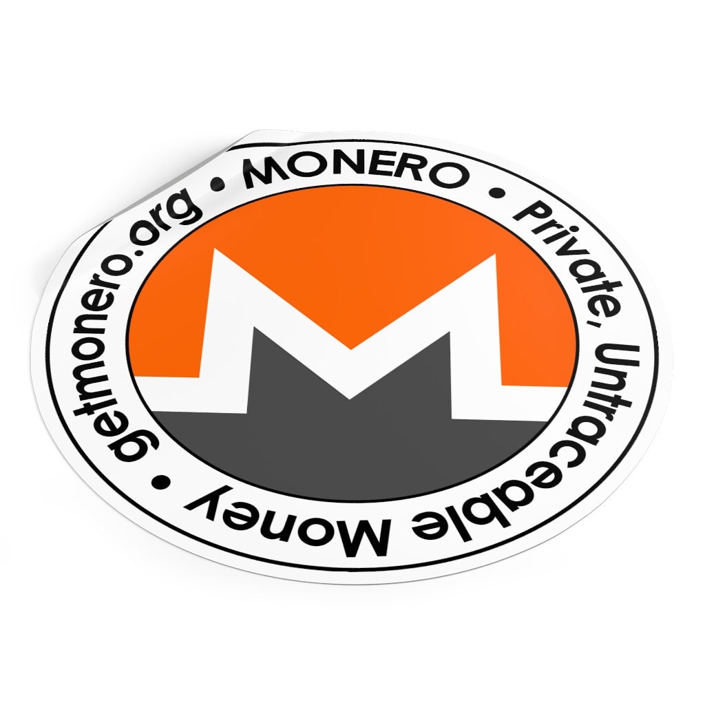 Monero Logo Sticker Waterproof Vinyl - Etsy