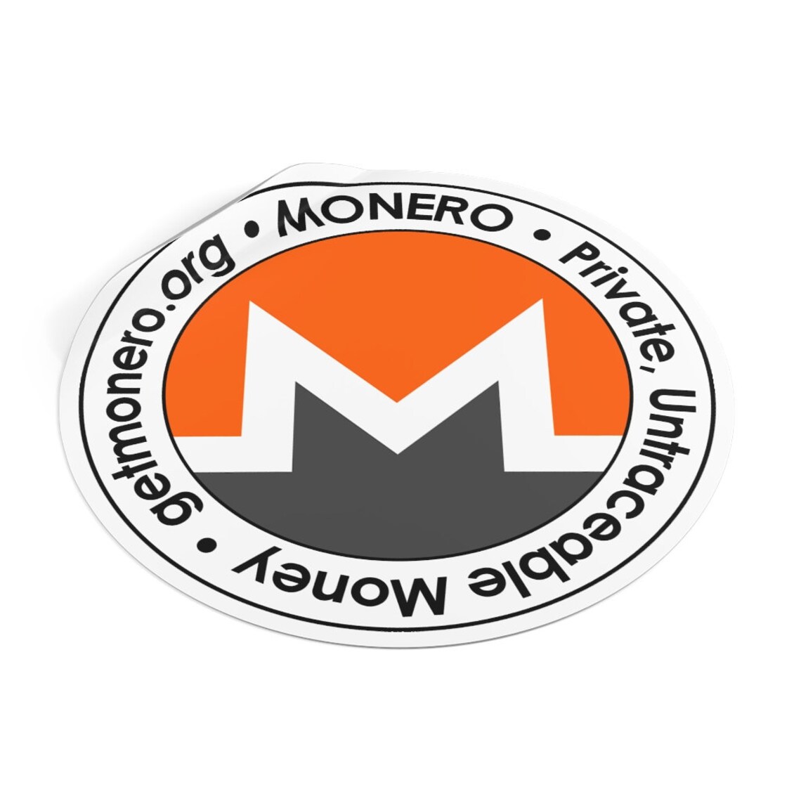 Monero Logo Sticker Waterproof Vinyl - Etsy