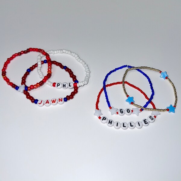 Phillies Bracelet - Etsy