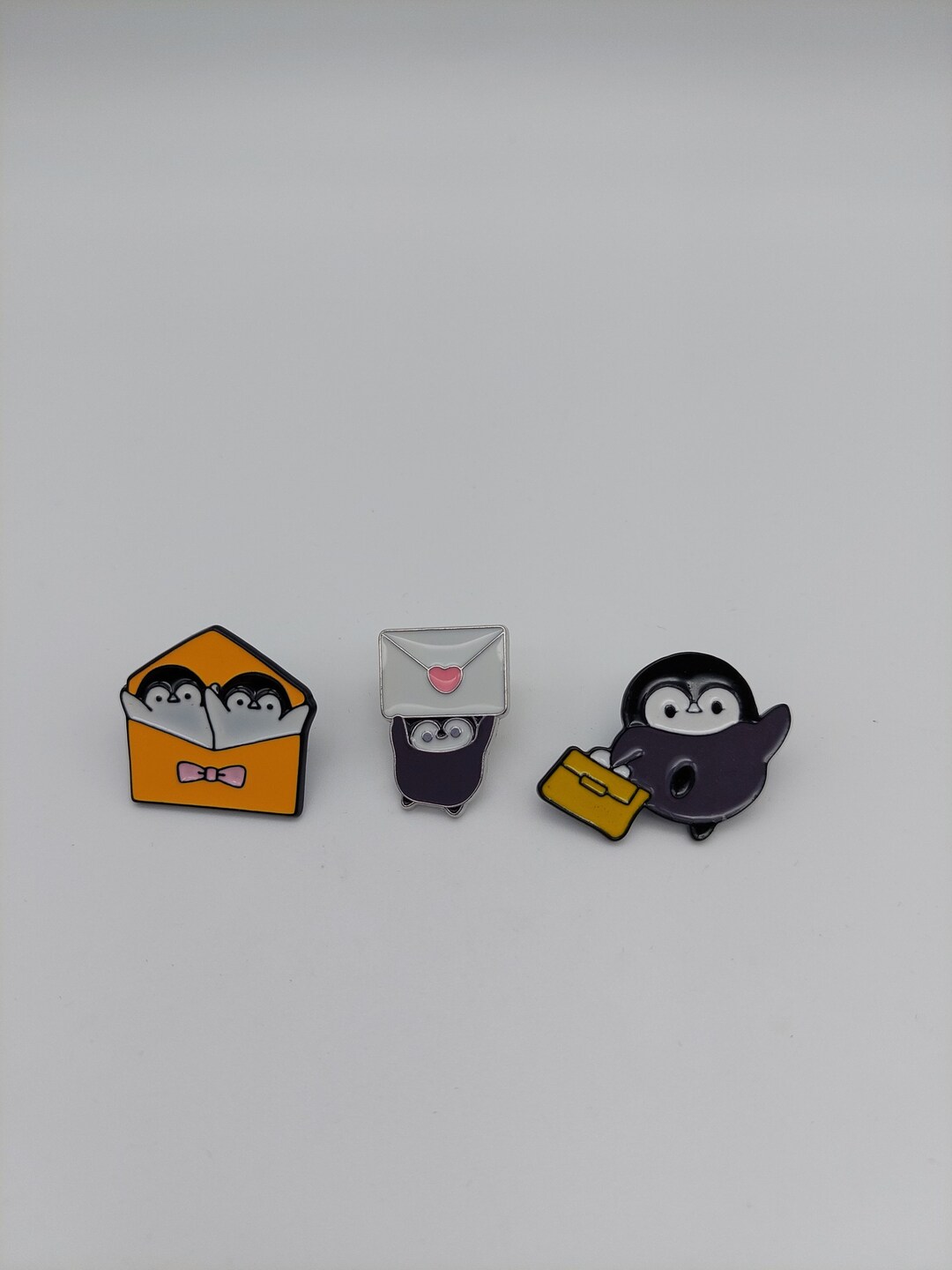 3 to Choose From. Valentine Penguin Pin Badges, Small Penguin Badges ...