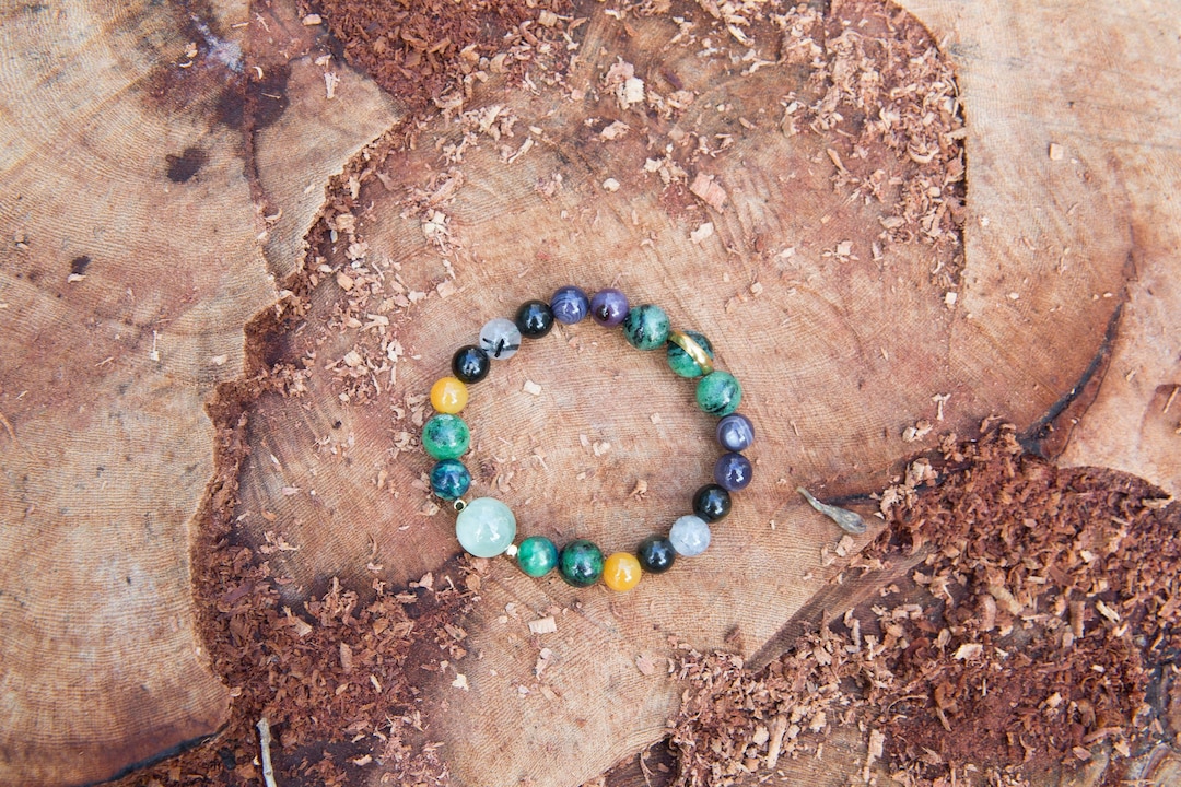 TIGER (zodiac Animal)- Five Elements(wuxing) Crystal Bracelet. Prehnite ...