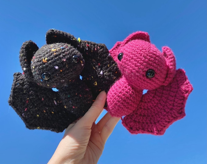 Custom Crochet Bat Adorable Amigurumi Many Color Options A - Etsy