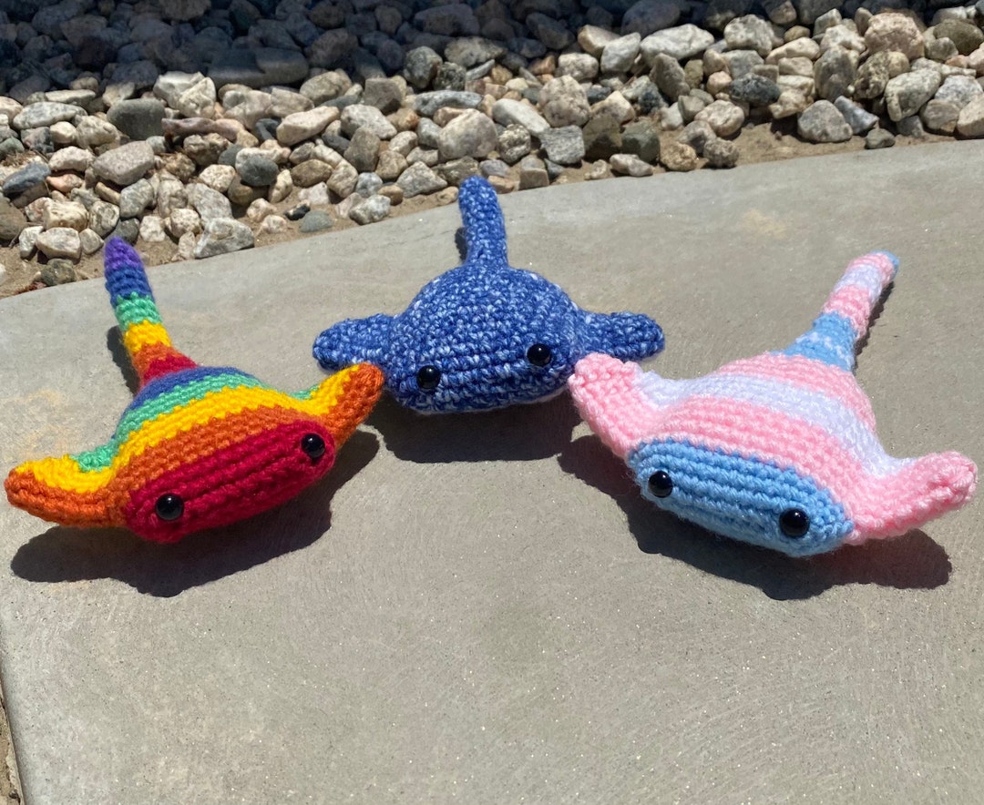Custom Crochet Amigurumi Stingrays, LGBTQ+ Pride, Made to Order - Etsy