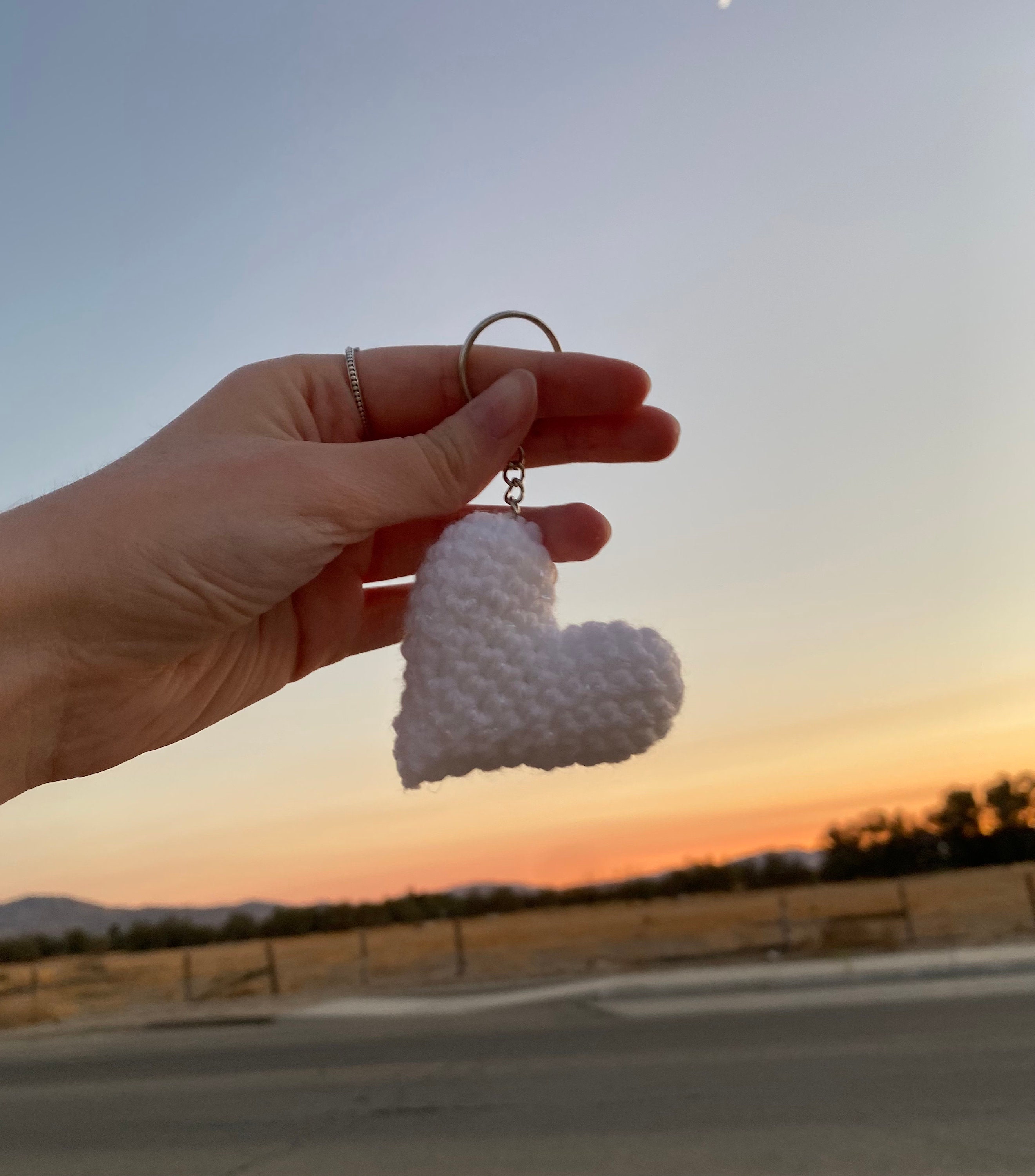 Custom Crochet Heart Keychains LGBTQ Pride Amigurumi Made | Etsy
