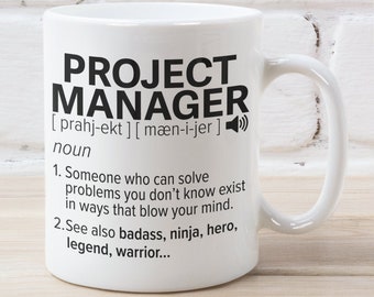 Project Manager Gift, Project Manager Mug, Project Manager Coffee Cup ...