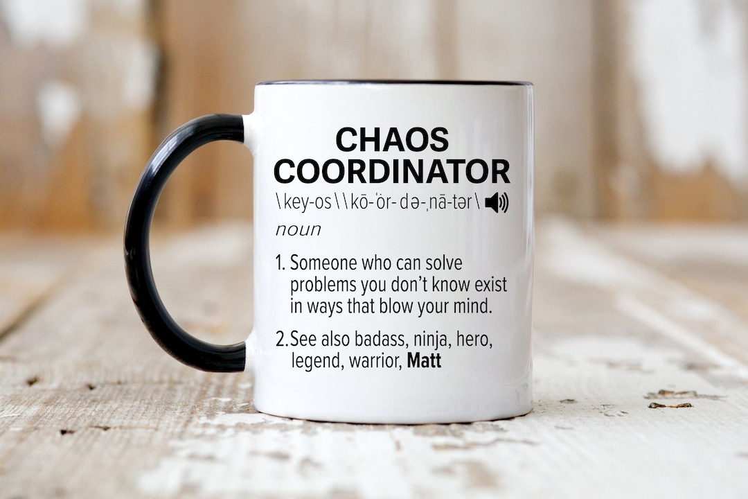 Chaos Coordinator Mug Staff Appreciation Gifts Leader Gift Boss Mug ...