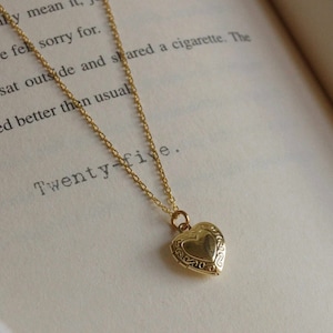Locket Heart Necklace - Etsy