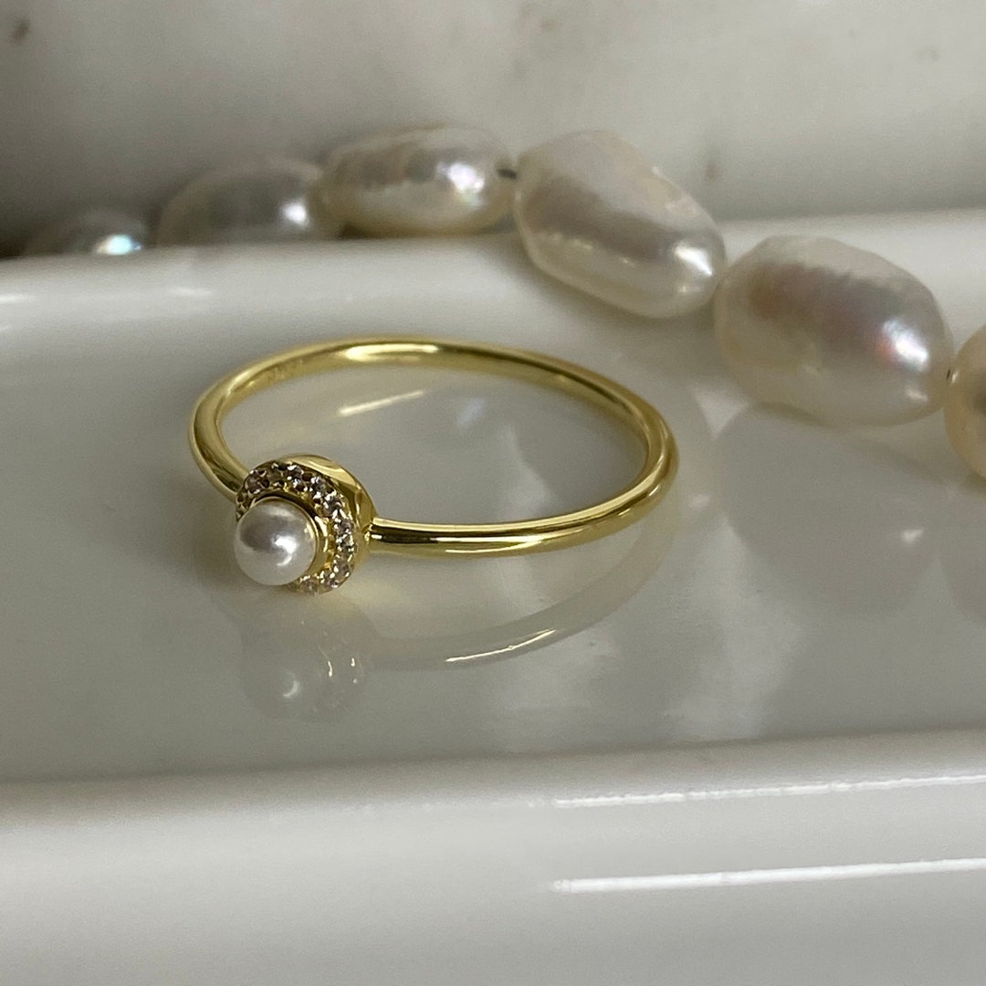 Simple Pearl, Purty Ring - Etsy