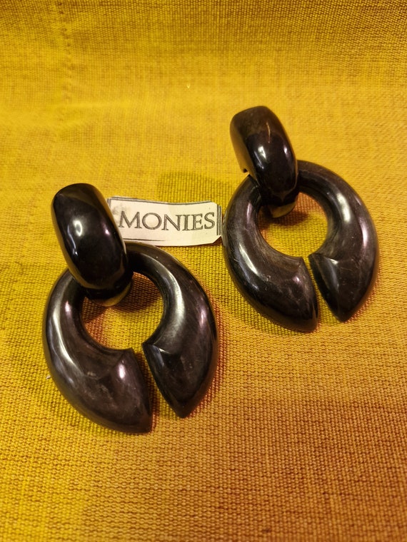 Vintage MONIES ear clips by Gerda Lynggaard-Denmark. … - Gem