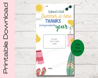 Teacher Gift Card Holder Amazon Gift Card Holder End of Year - Etsy