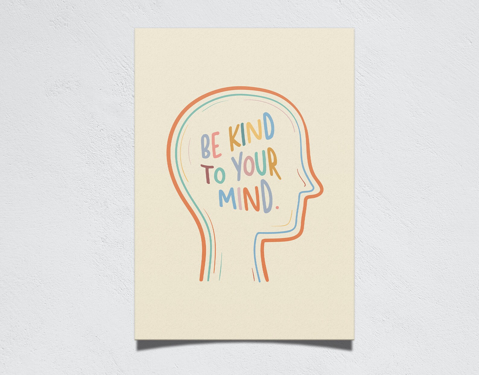 Be Kind to Your Mind Printable Poster Mental Health - Etsy