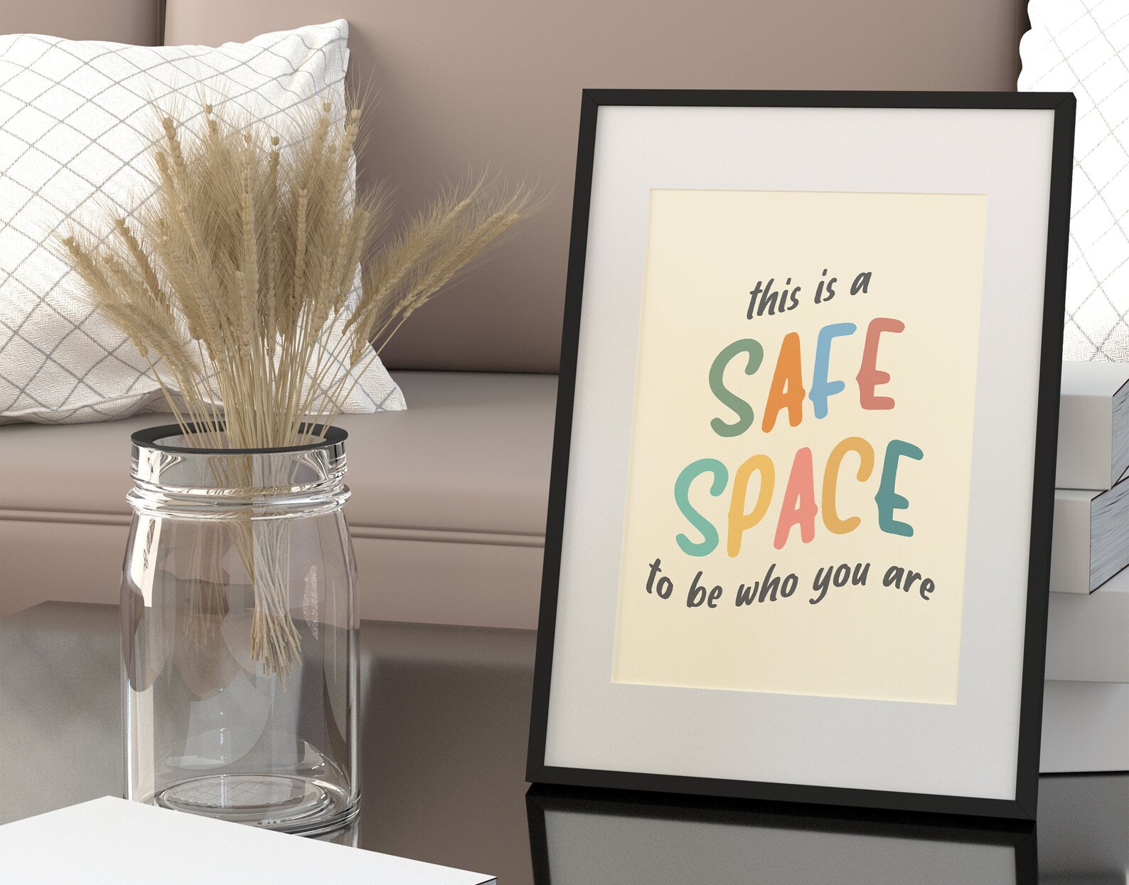 Safe Space, Printable, Poster, Mental Health, Therapy, Counseling ...
