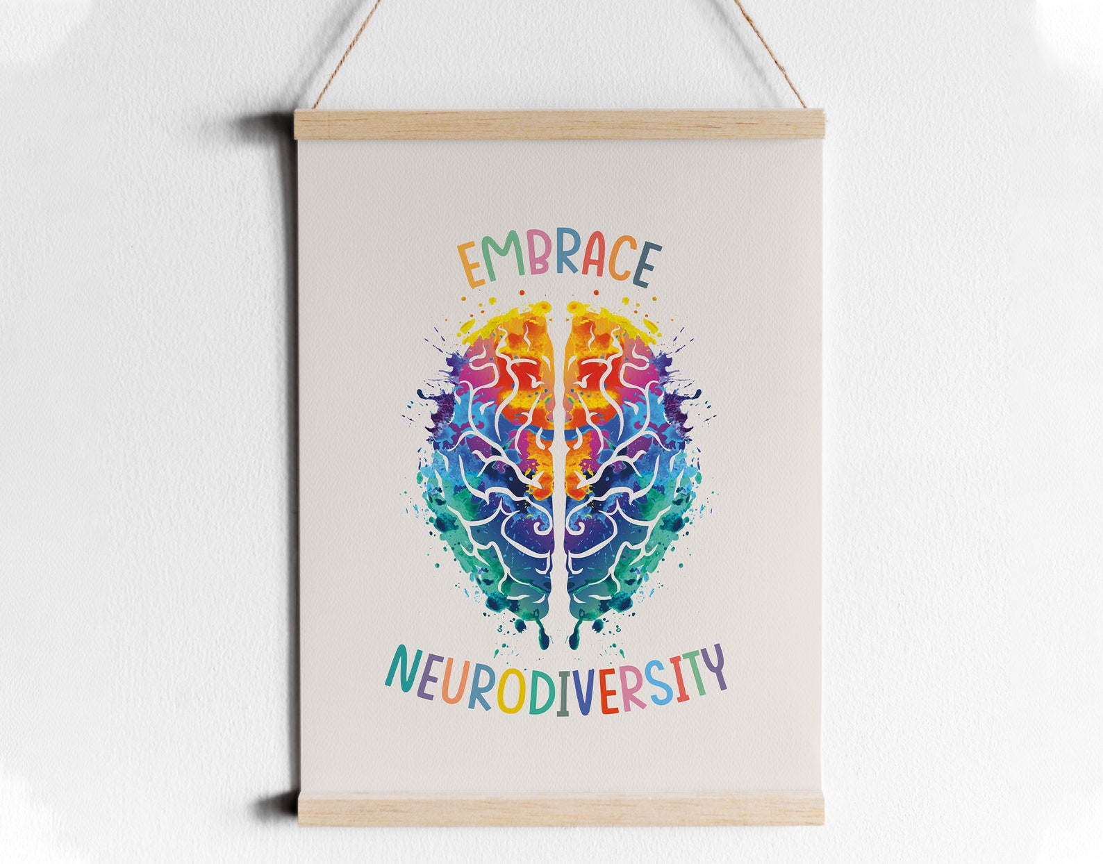 Embrace Neurodiversity, Mental Health Office Decor, ADHD, Autism ...