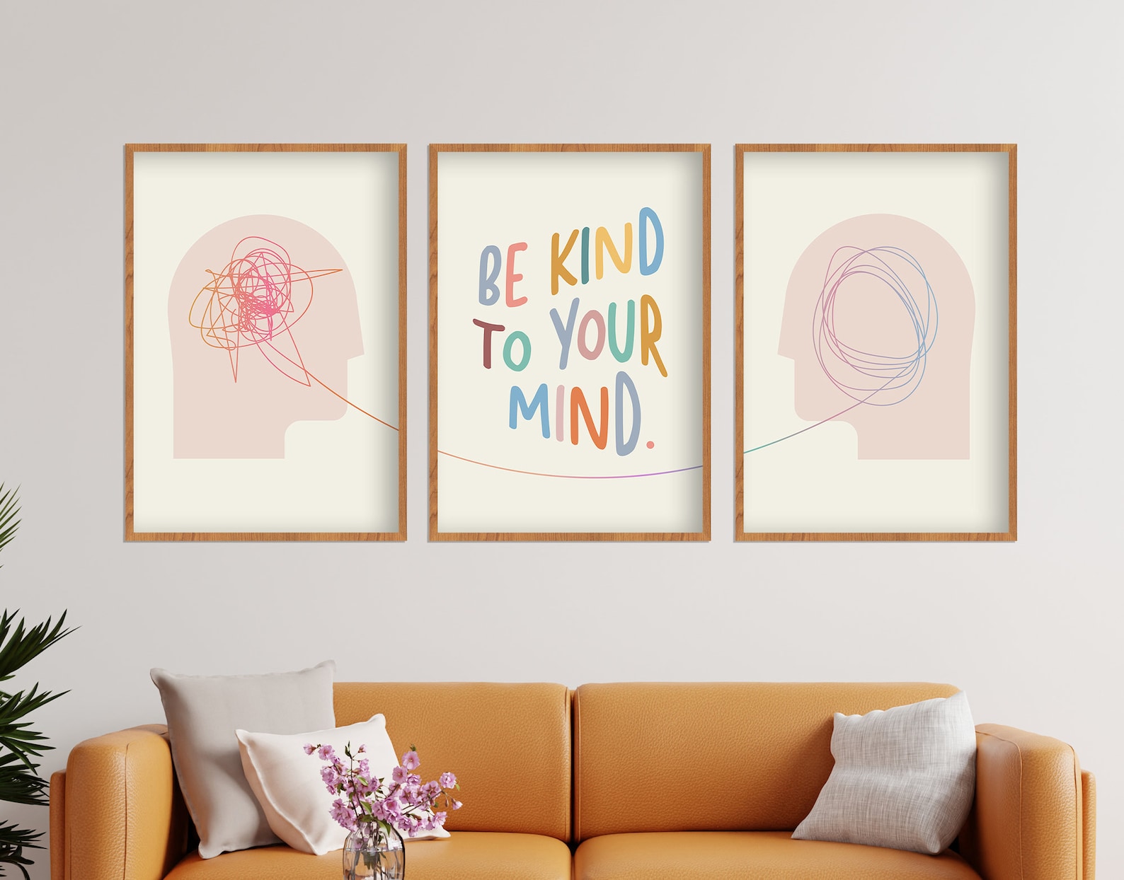 Be Kind to Your Mind Printable Poster Mental Health Art - Etsy