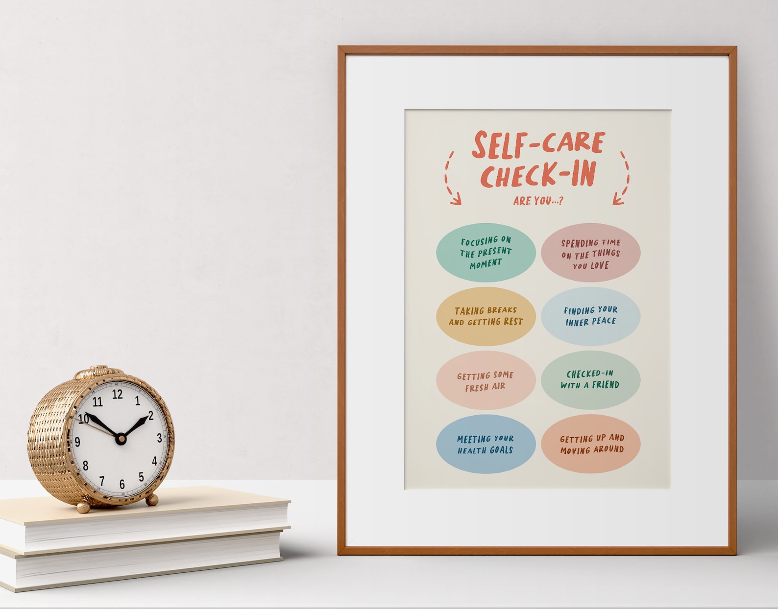 Self-care Check-in Printable Wall Art Self Love Club Mental - Etsy