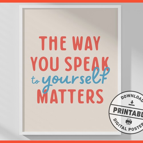 Therapy Office Decor Printable Poster Mental Health Matters - Etsy