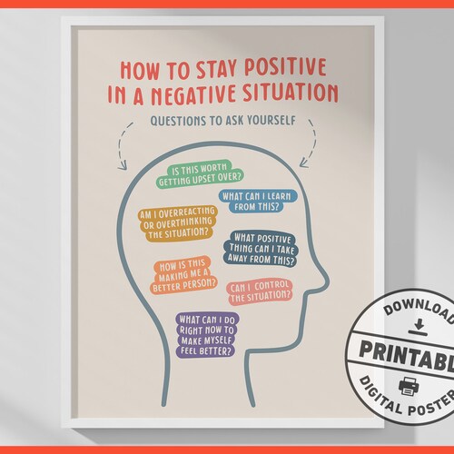 Overwhelmed Tips Printable Poster Therapy Office Decor | Etsy