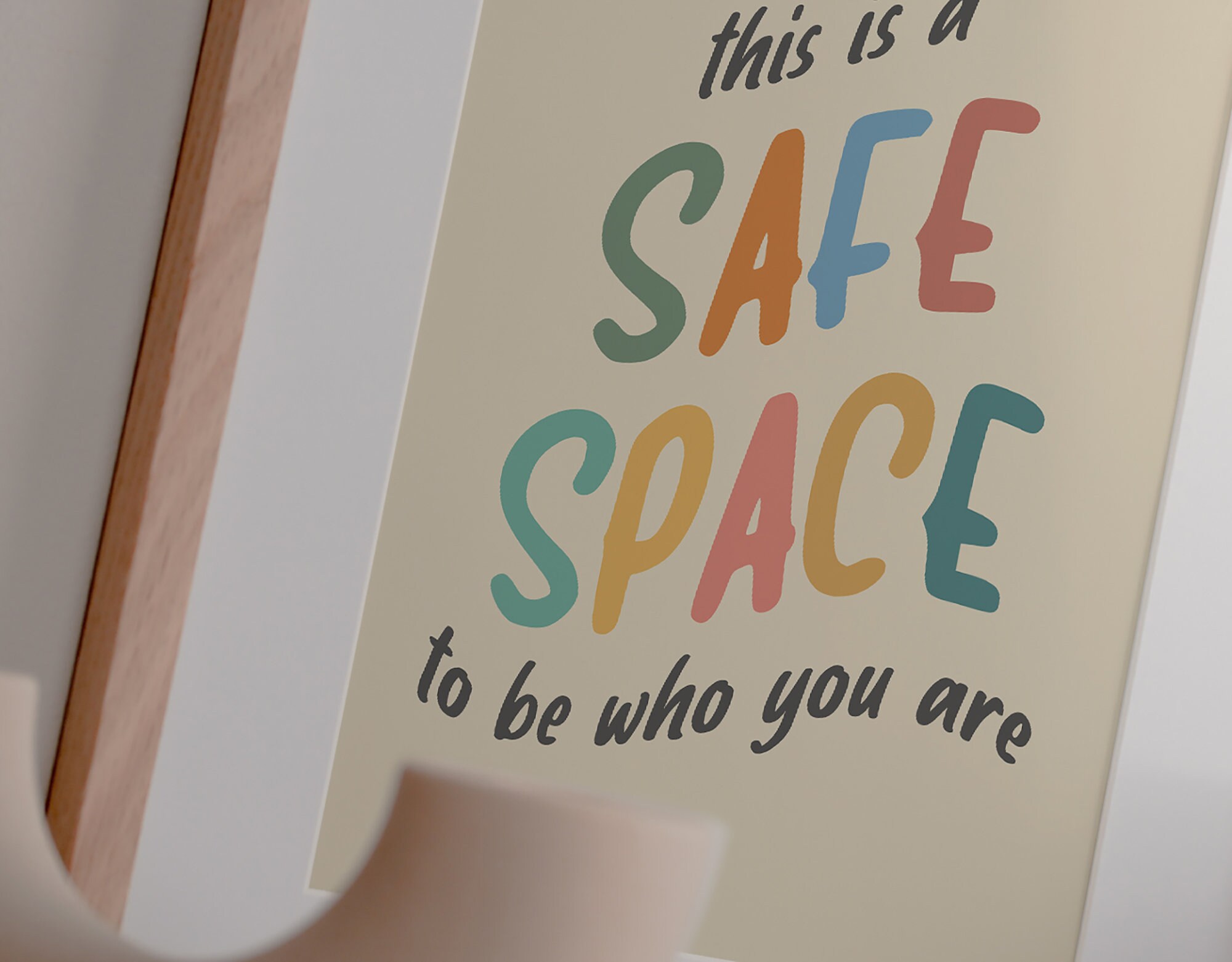 Safe Space, Printable, Poster, Mental Health, Therapy, Counseling ...