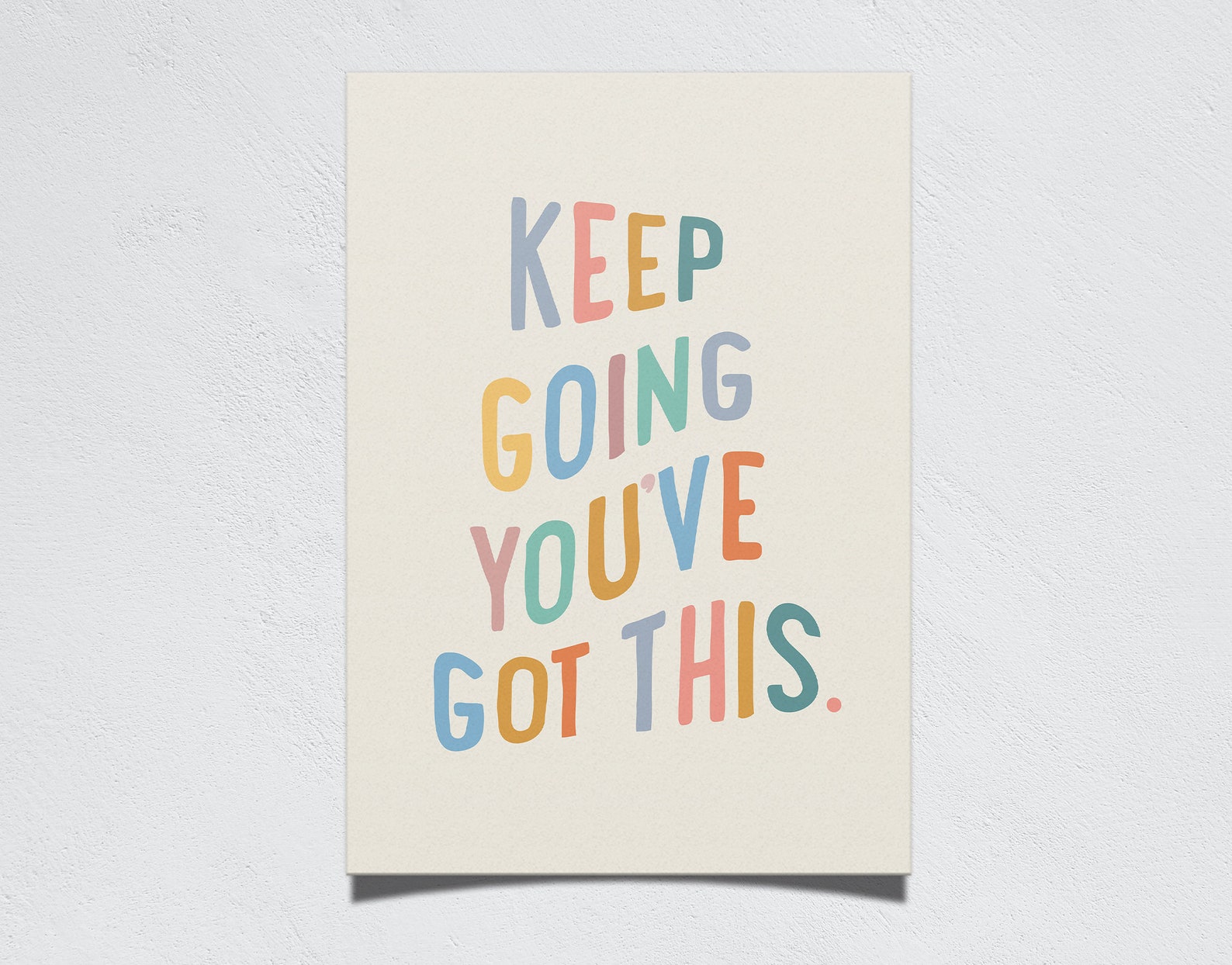 Keep Going Printable Poster Motivational Mental Health - Etsy