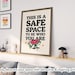 This is A Safe Space, Counseling Office Decor, Mental Health Retro ...