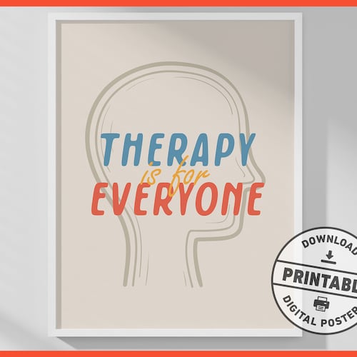 Therapy Office Decor Printable Poster Therapy is Cool - Etsy