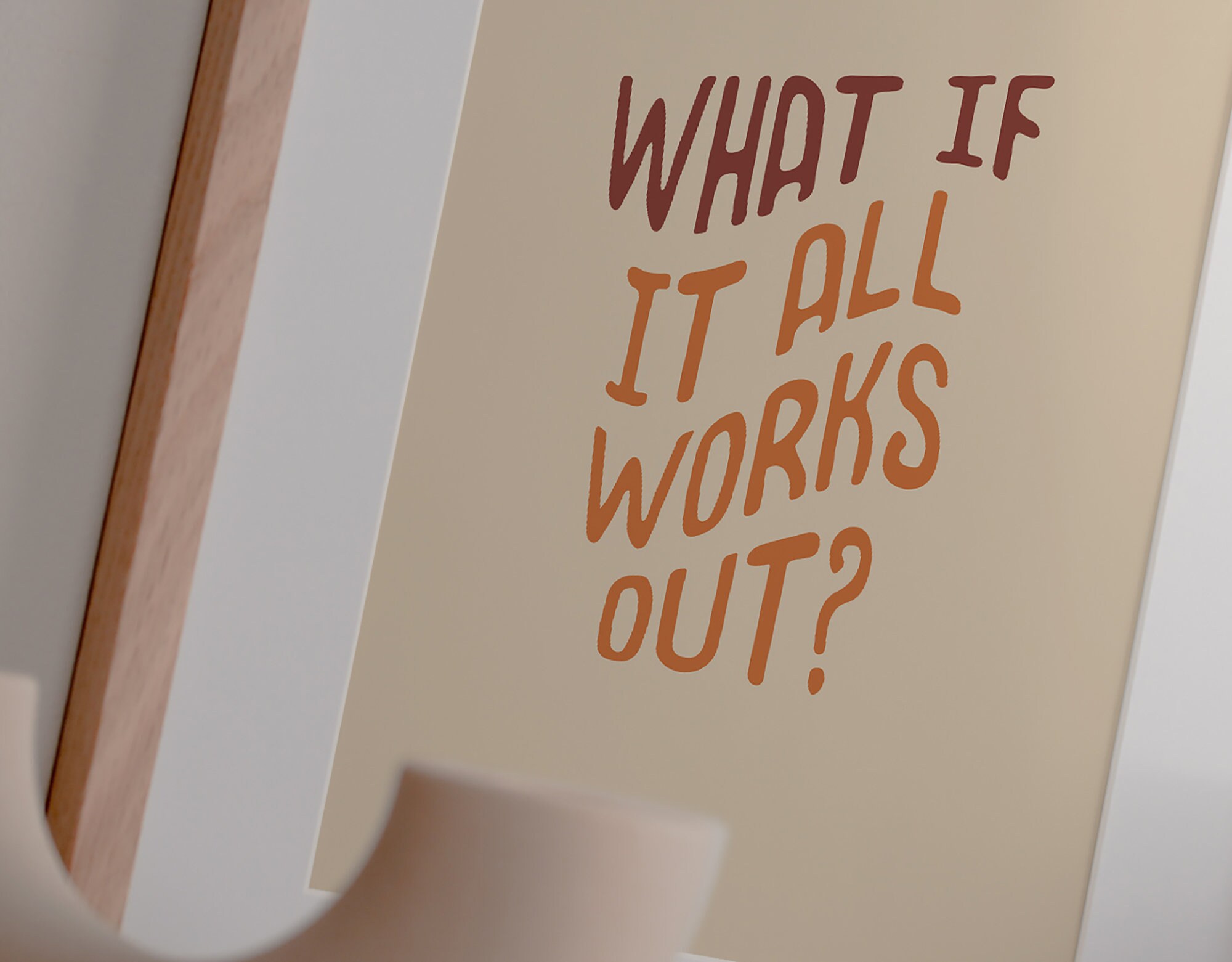 What If It All Works Out Printable Poster Mental Health - Etsy