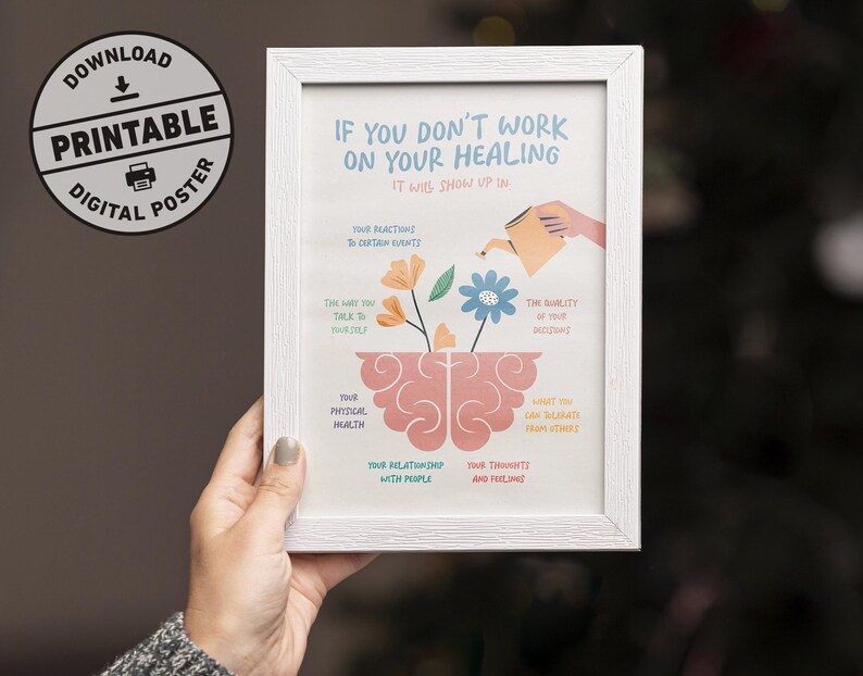 If You Don't Work on Your Healing Therapy Office Decor - Etsy