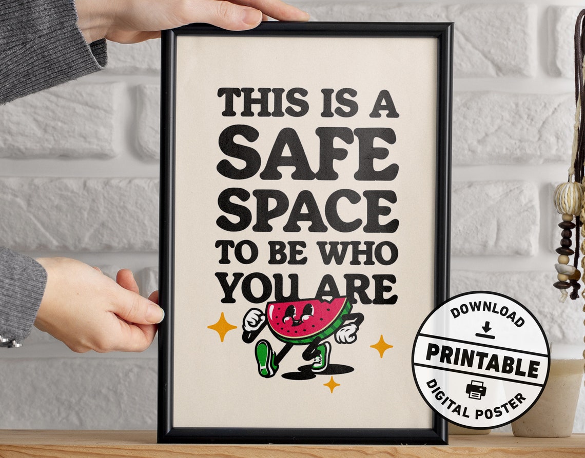 This is A Safe Space Counseling Office Decor Mental Health - Etsy