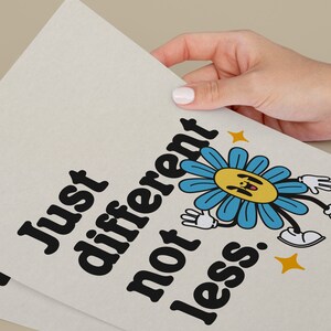 Just Different Not Less, Autism, Neurodiversity Poster, Mental Health ...