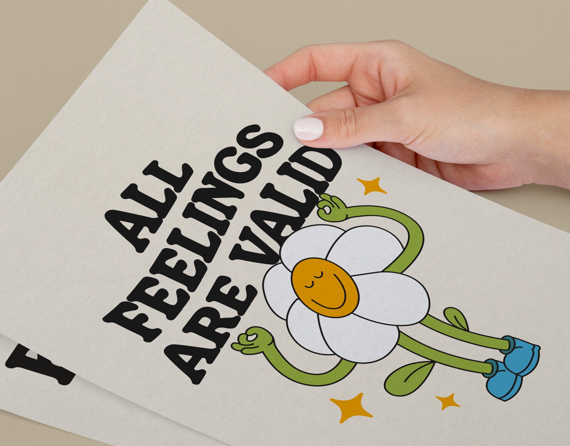All Feelings Are Valid, Mental Health Retro Poster, Counseling Office ...