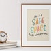 Safe Space Printable Poster Mental Health Therapy - Etsy