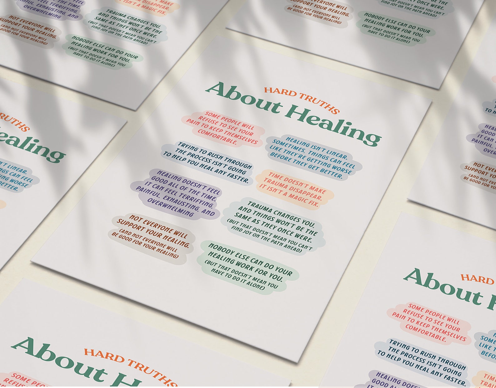 Truths About Healing Printable Poster Therapy Office Decor - Etsy