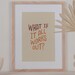 What If It All Works Out, Printable, Poster, Mental Health Quote, Self ...