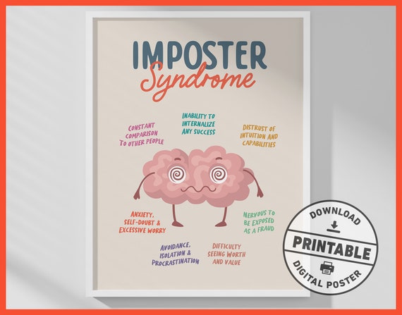 Imposter Syndrome Printable Poster Mental Health Print - Etsy