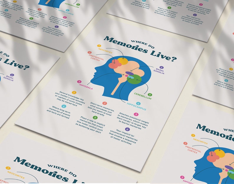 Where Do Memories Live Printable Poster Cognitive | Etsy