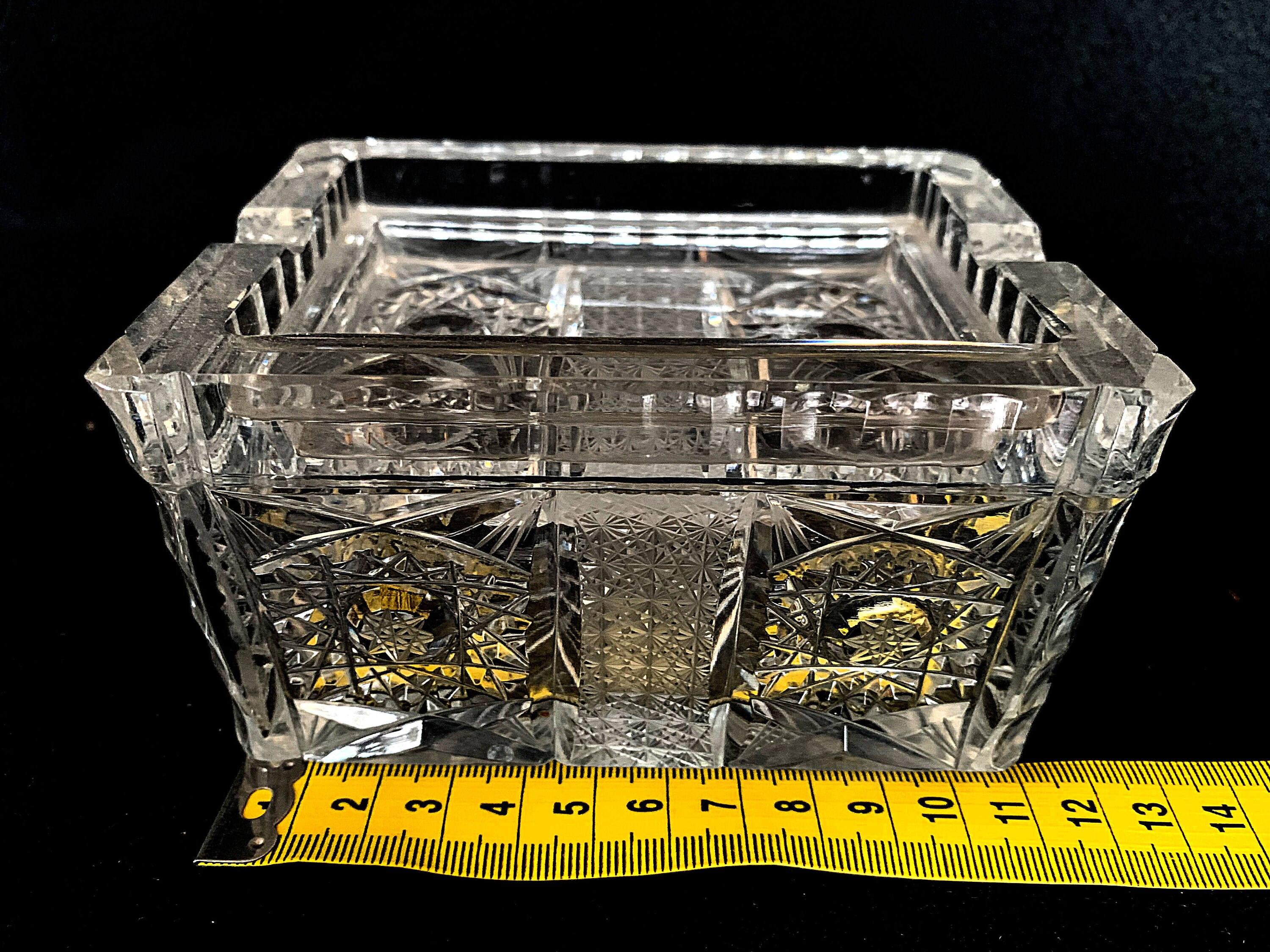 Bohemia Crystal Cigarette or Candy Box Vintage Lead Glass - Etsy