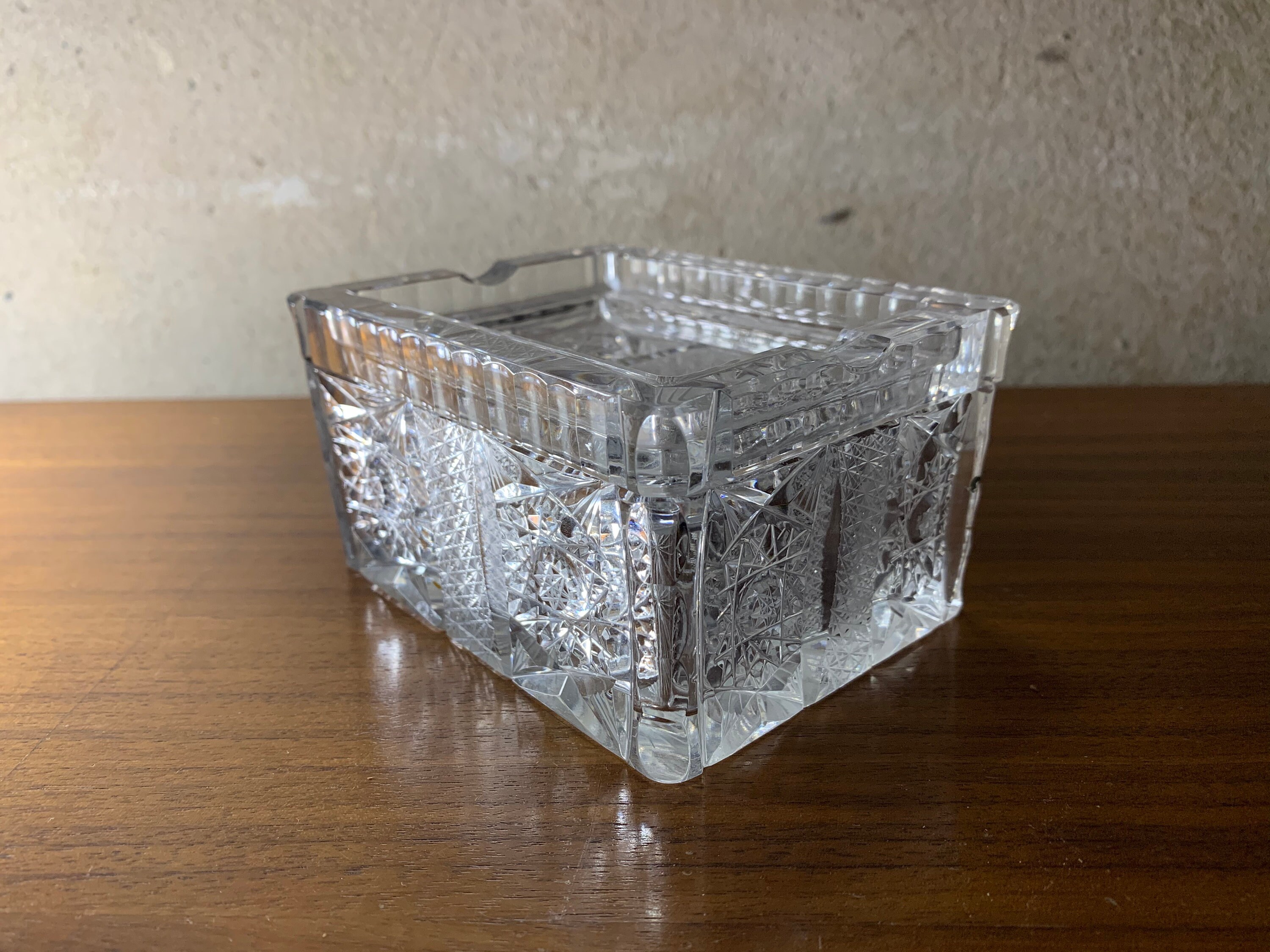 Bohemia Crystal Cigarette or Candy Box Vintage Lead Glass - Etsy