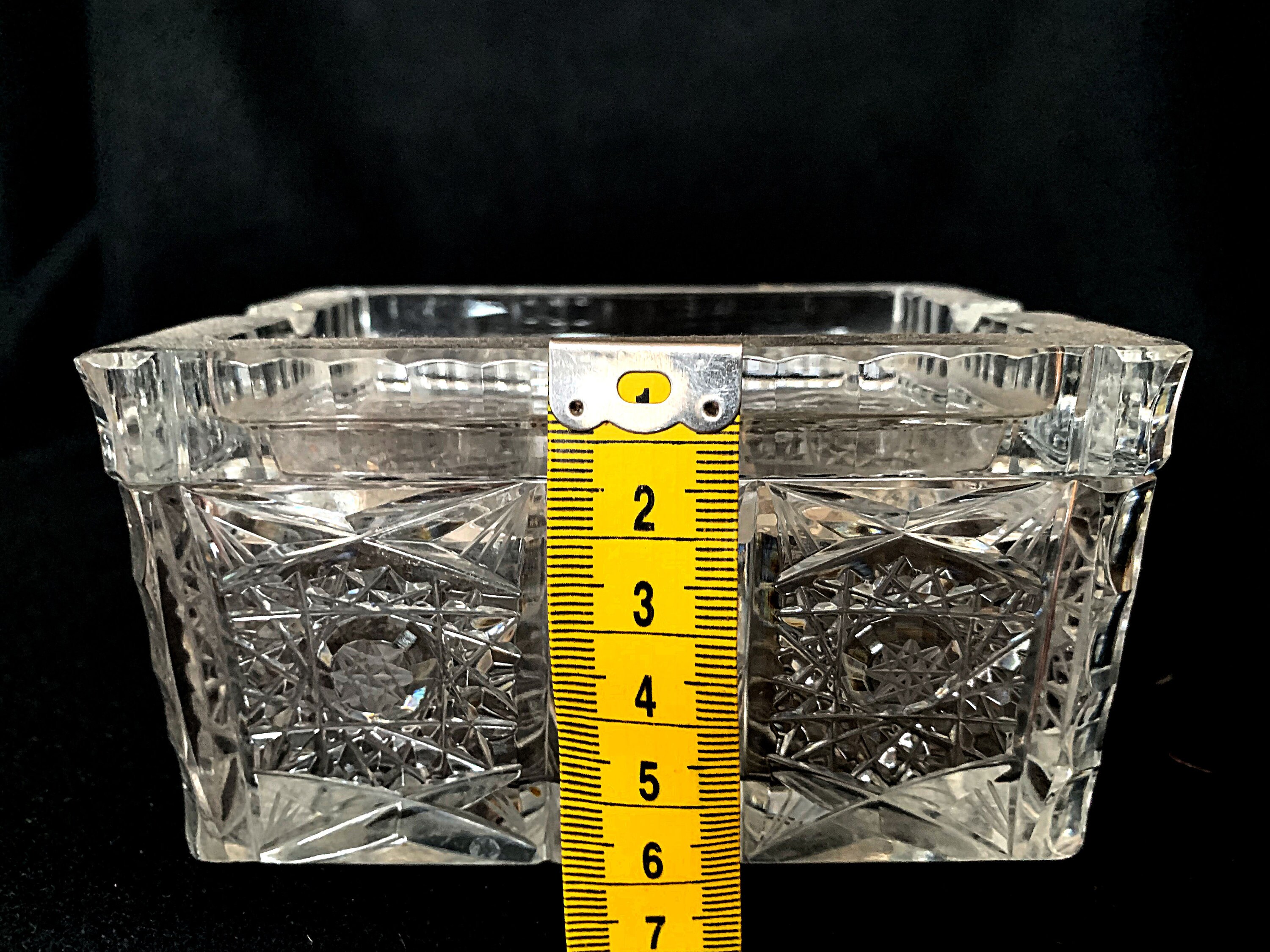 Bohemia Crystal Cigarette or Candy Box Vintage Lead Glass - Etsy