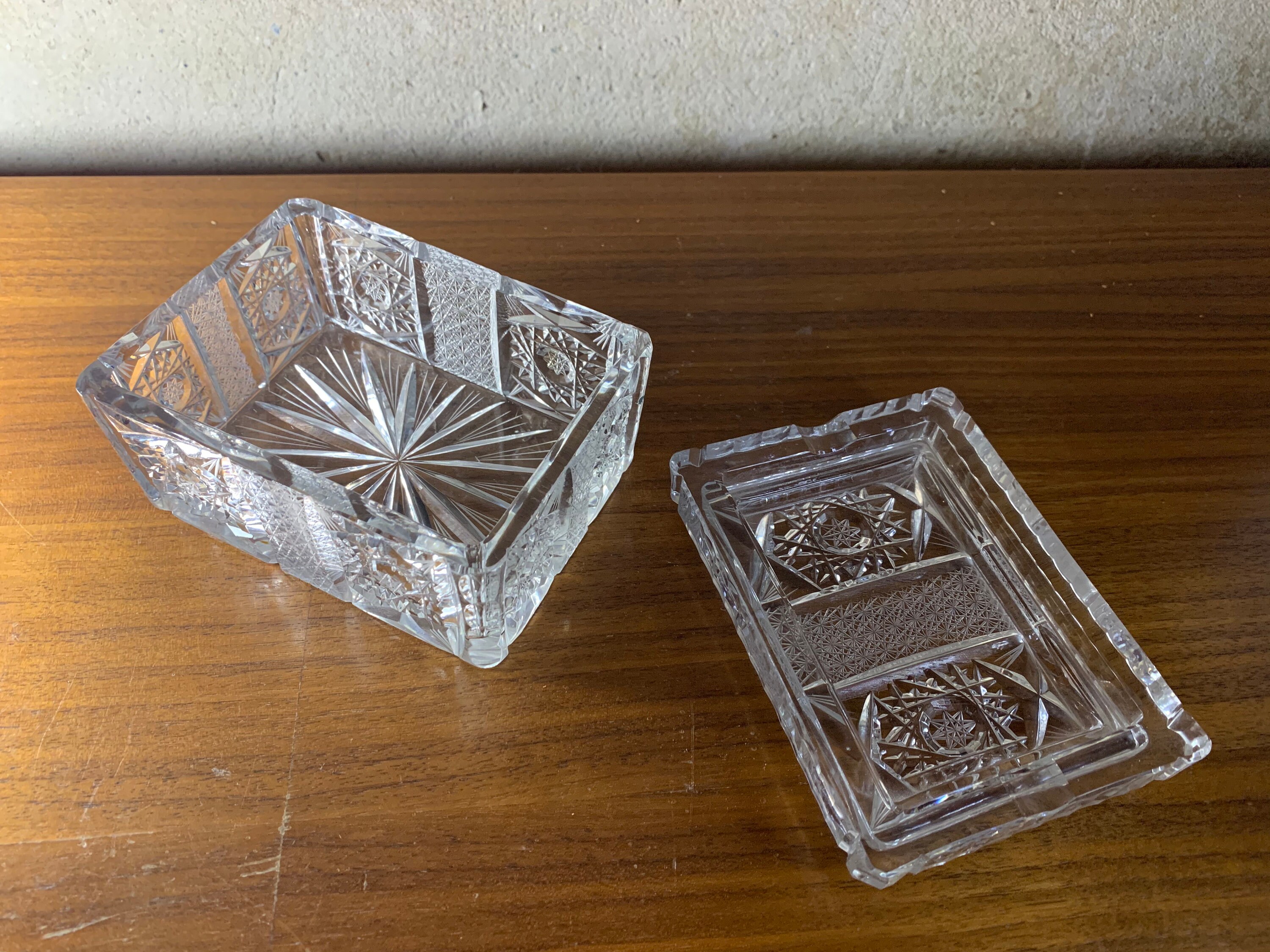 Bohemia Crystal Cigarette or Candy Box Vintage Lead Glass - Etsy