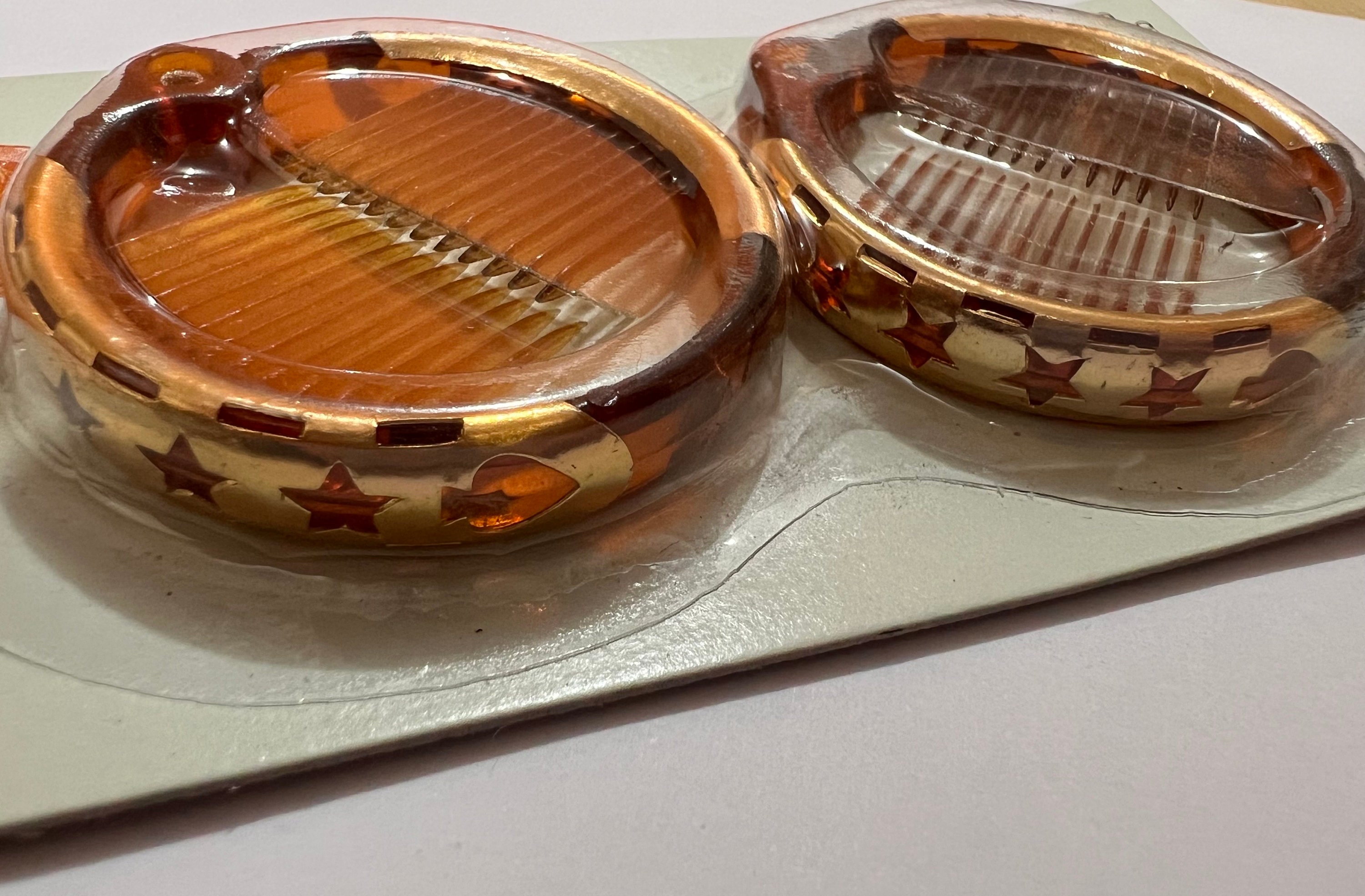 Ring Comb Hair Clip Brown Tortoise : Plastic Ponytail Holder (set of 2 ...