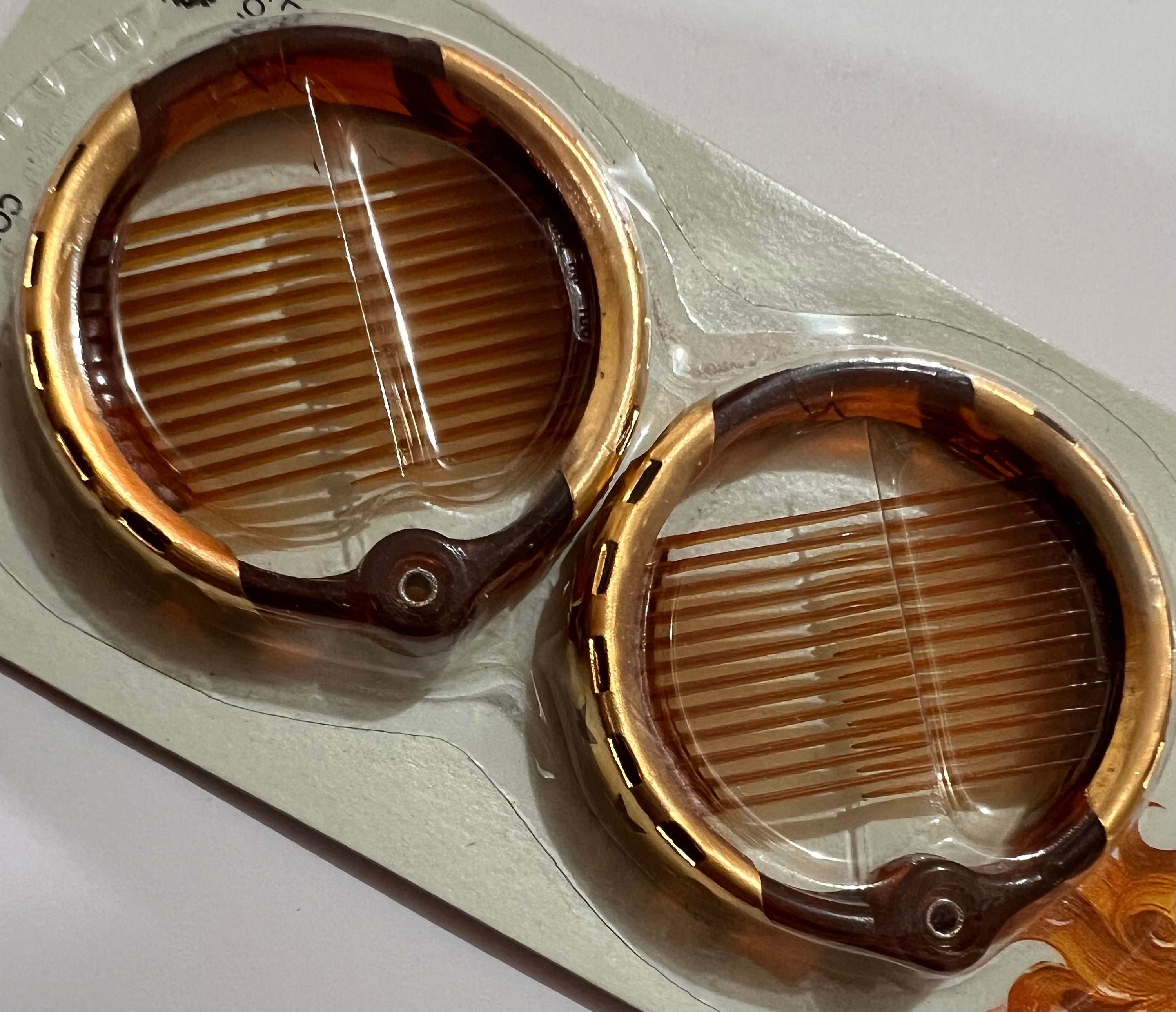 Ring Comb Hair Clip Brown Tortoise : Plastic Ponytail Holder (set of 2 ...