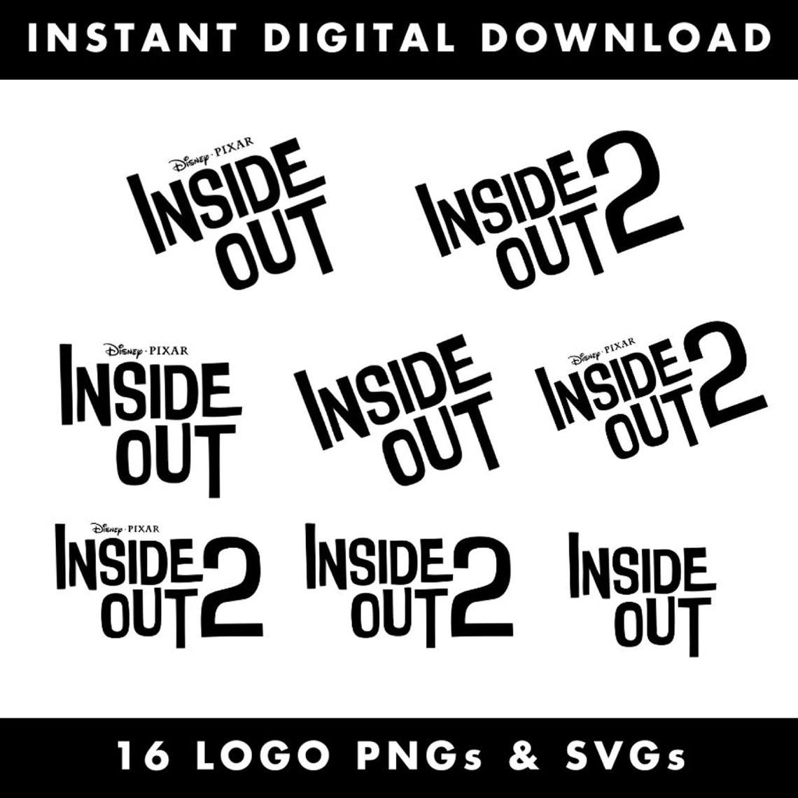 Inside Out 2 Character Clipart PNG Bundle Inside Out 2 Digital Download ...