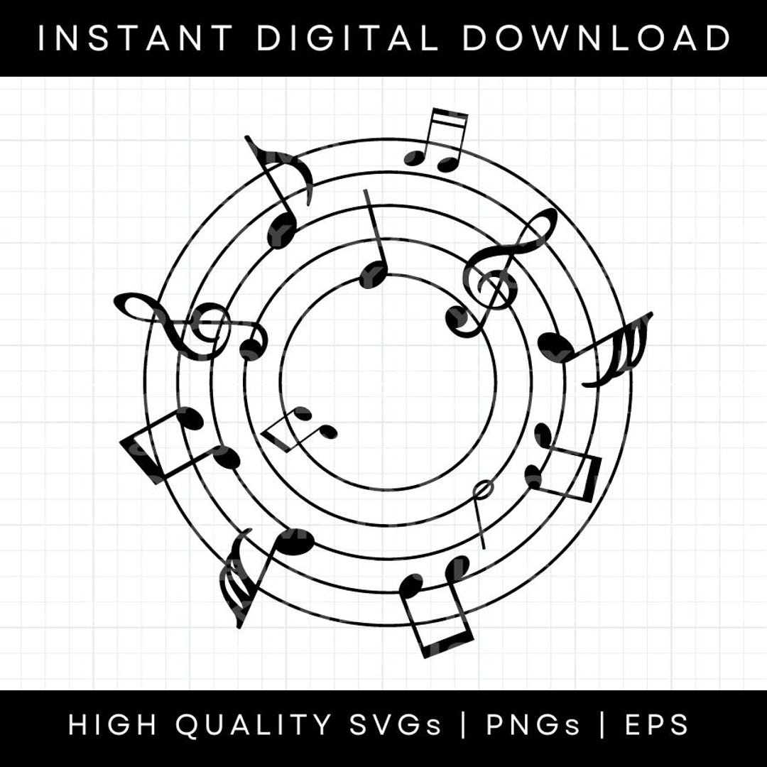 Music Notes Svg Music Notes Clipart Bundle Pngs & Svgs Musician SVG Cut ...