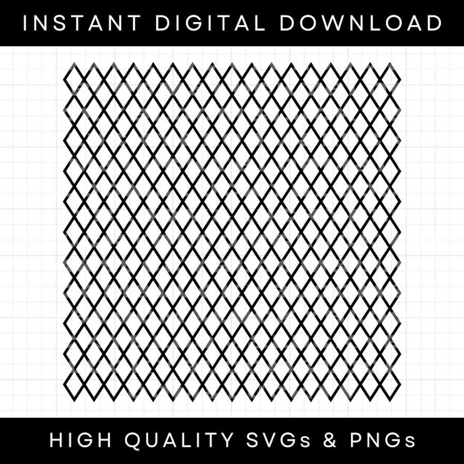 Diamond Pattern SVG Bundle Black Checkered Diamond Pattern Png SVG Cut ...