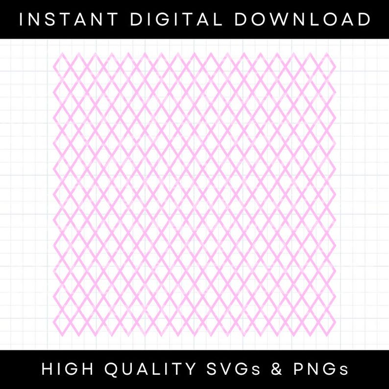 Diamond Pattern SVG Bundle Pink Checkered Diamond Pattern Png & SVG Cut ...