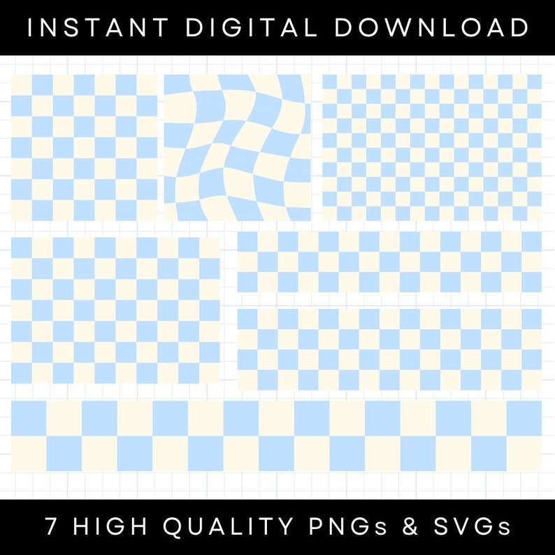 Checkers Clipart SVG Bundle Checkers Pattern Png & SVG Cut Files for ...
