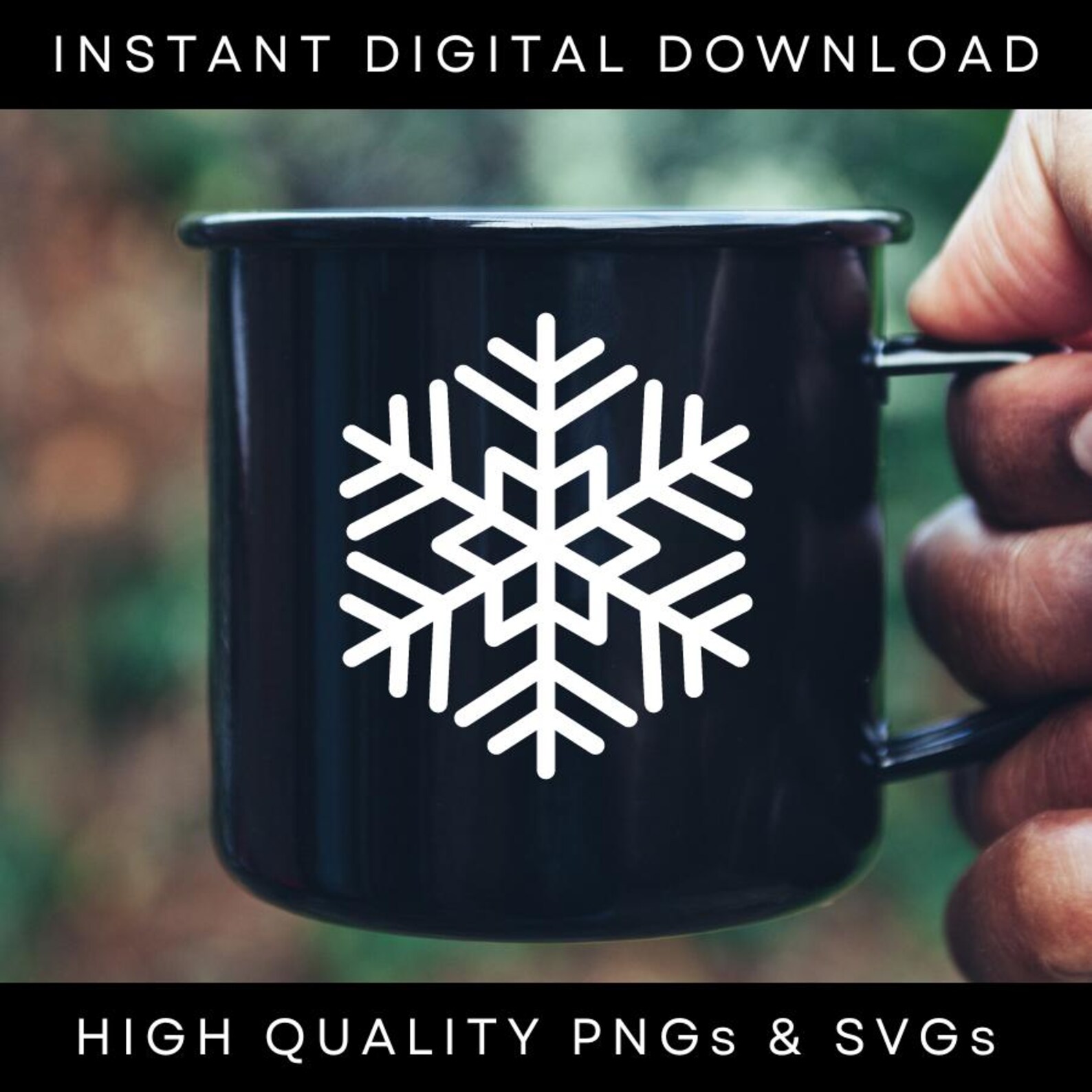 Snowflake Christmas Bundle Clipart PNG & SVG 20 Snowflake Svgs ...