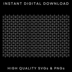 Brick Wall Pattern SVG Bundle Brick Wall Stencil Pattern Png SVG Cut ...
