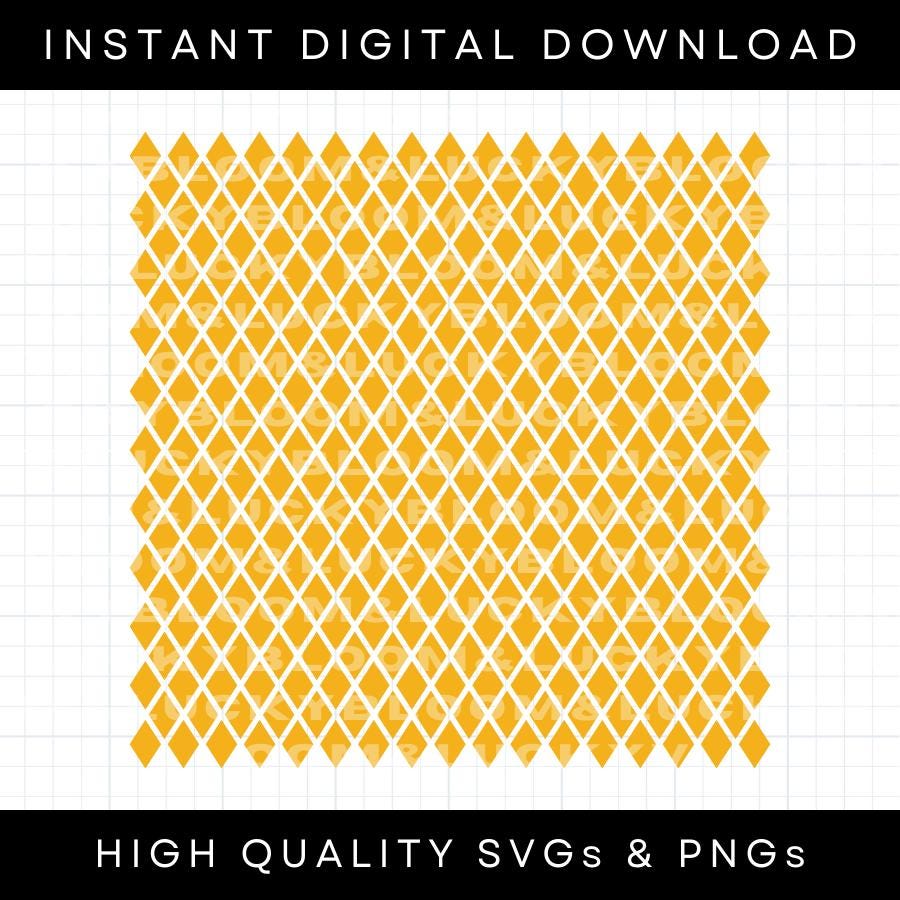 Diamond Pattern SVG Bundle Orange Checkered Diamond Pattern Png SVG Cut ...